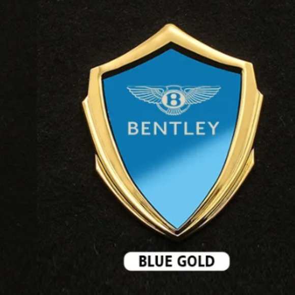 Harley-Davidson | Accessories | New Heavy Metal Blue Gold Emblem ...